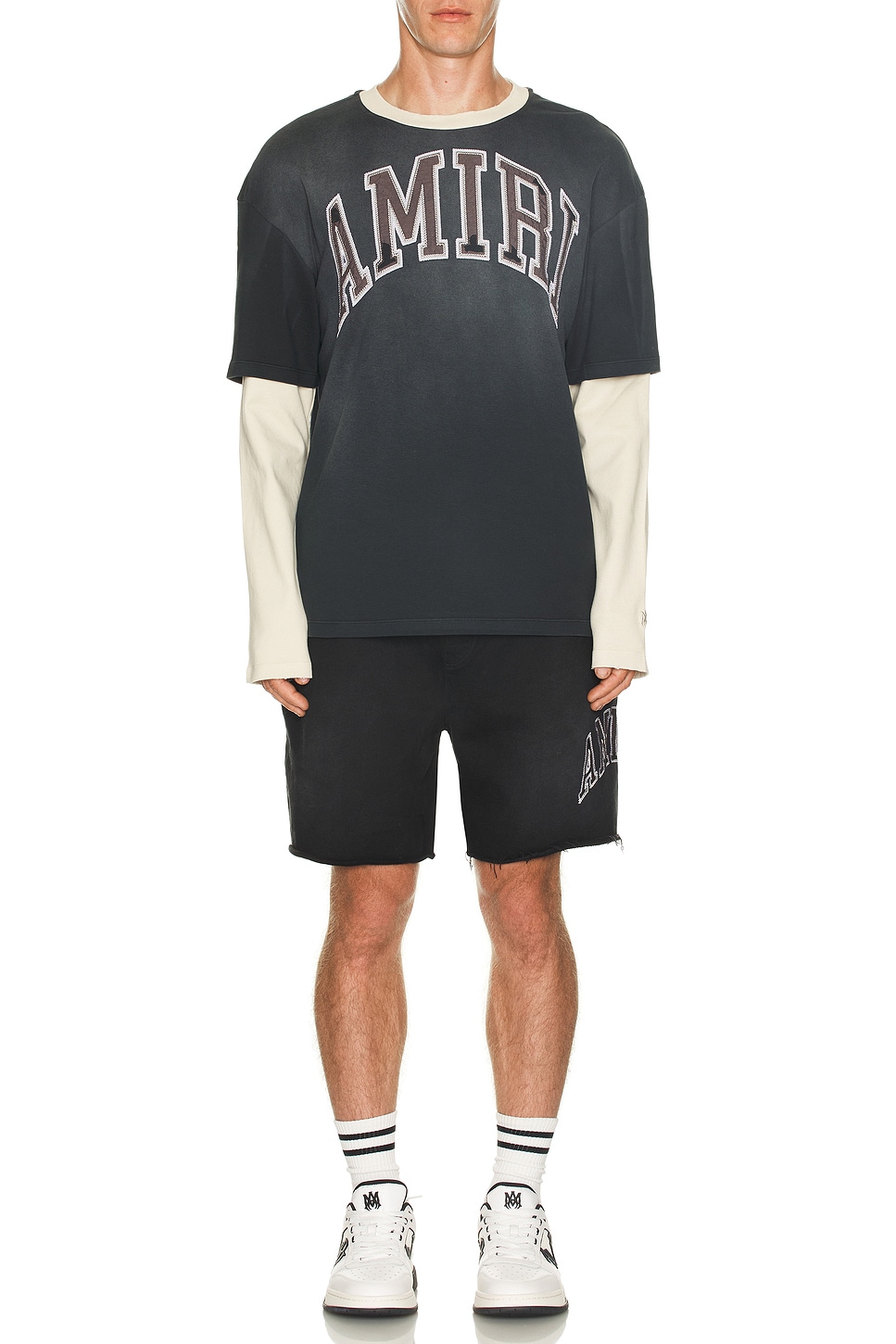 Amiri Vintage Long Sleeve Tee in Black | FWRD