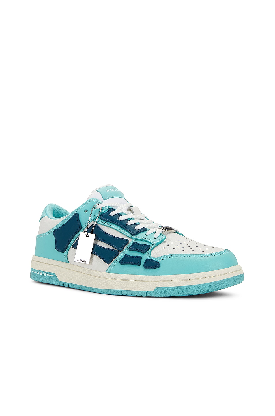 Amiri Skeleton Low Top Sneaker in Slate Blue | FWRD