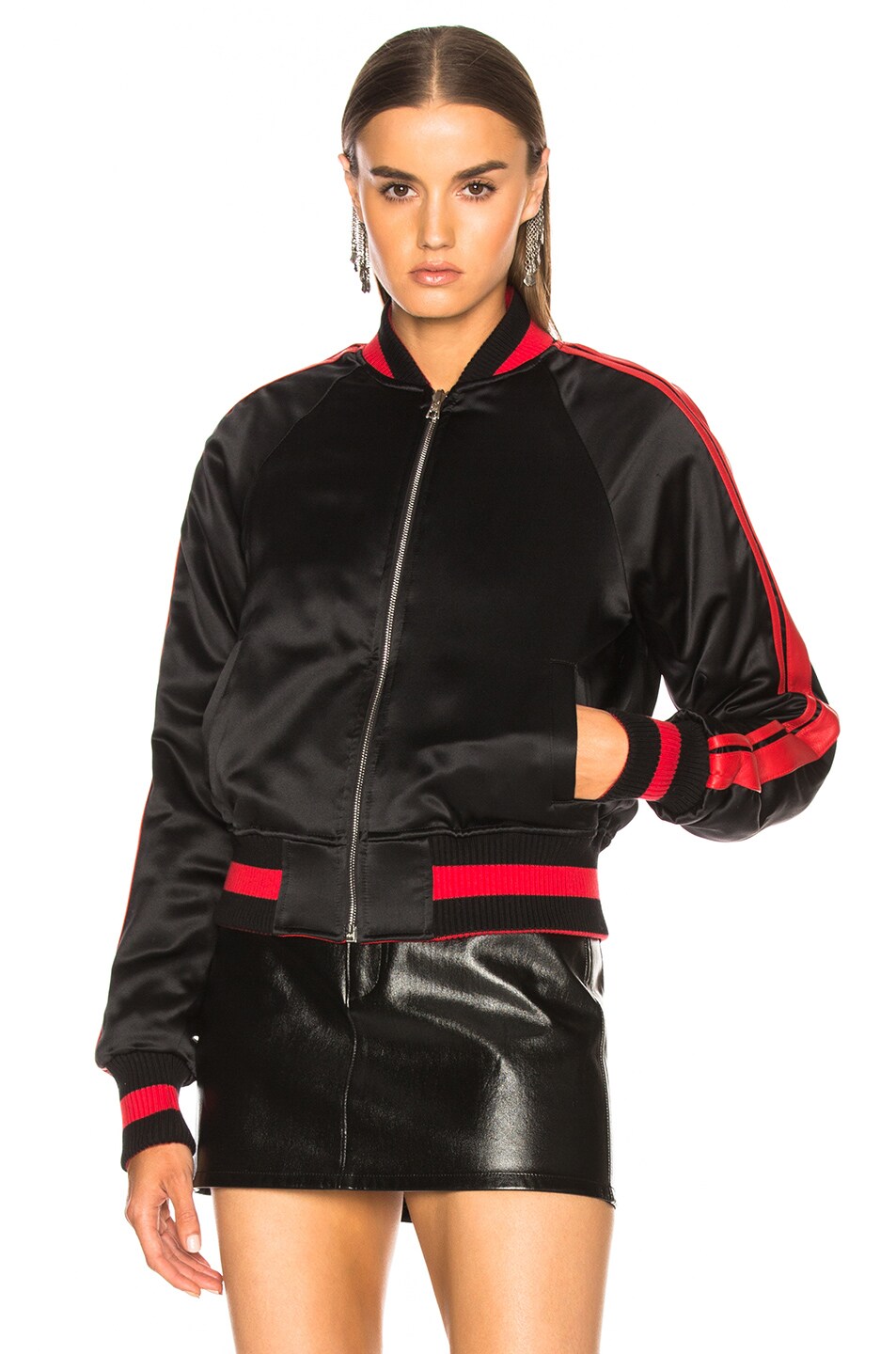 Amiri Reversible Track Jacket in Red & Black | FWRD