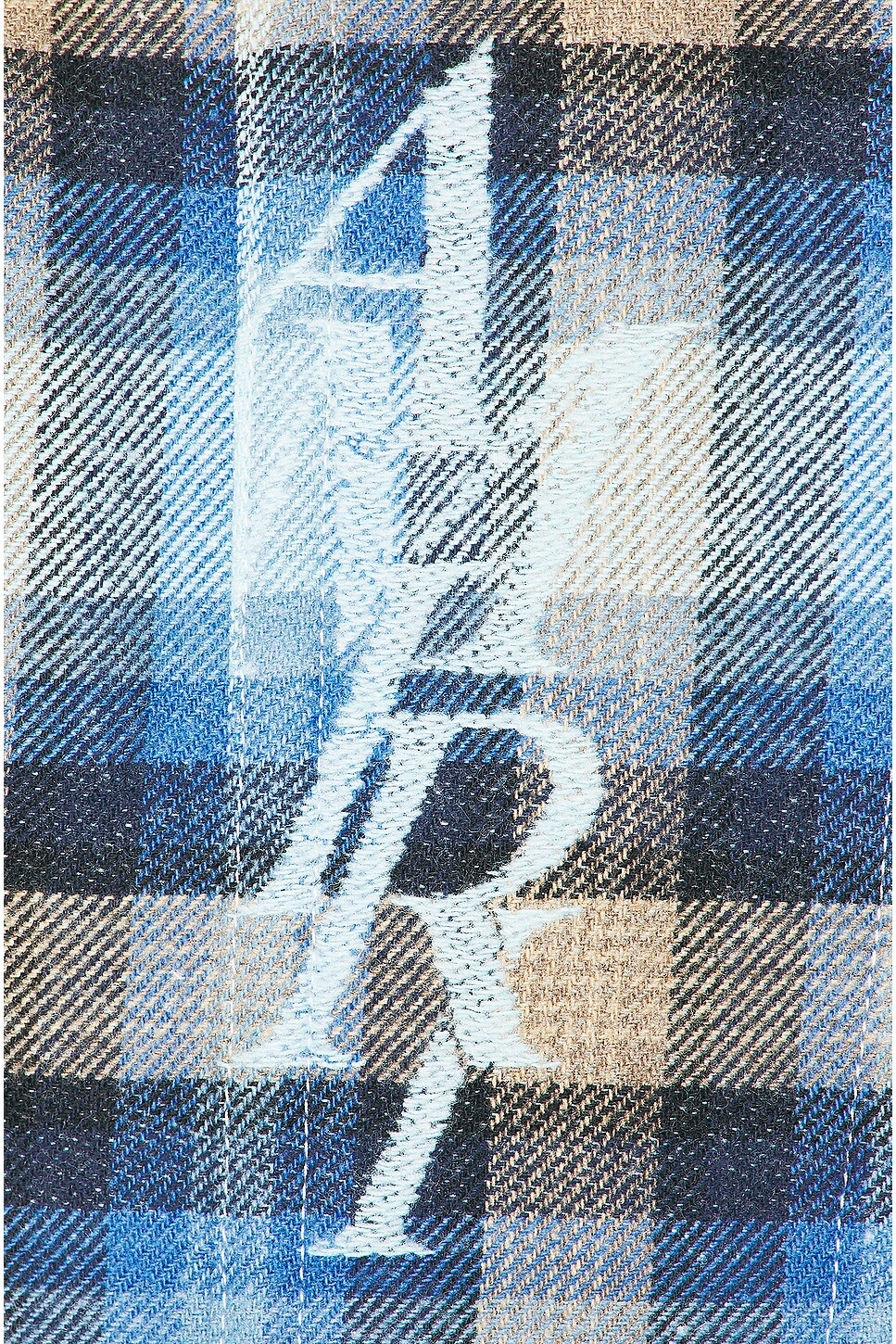 Amiri Amiri Plaid Corset Top in Legion Blue | FWRD