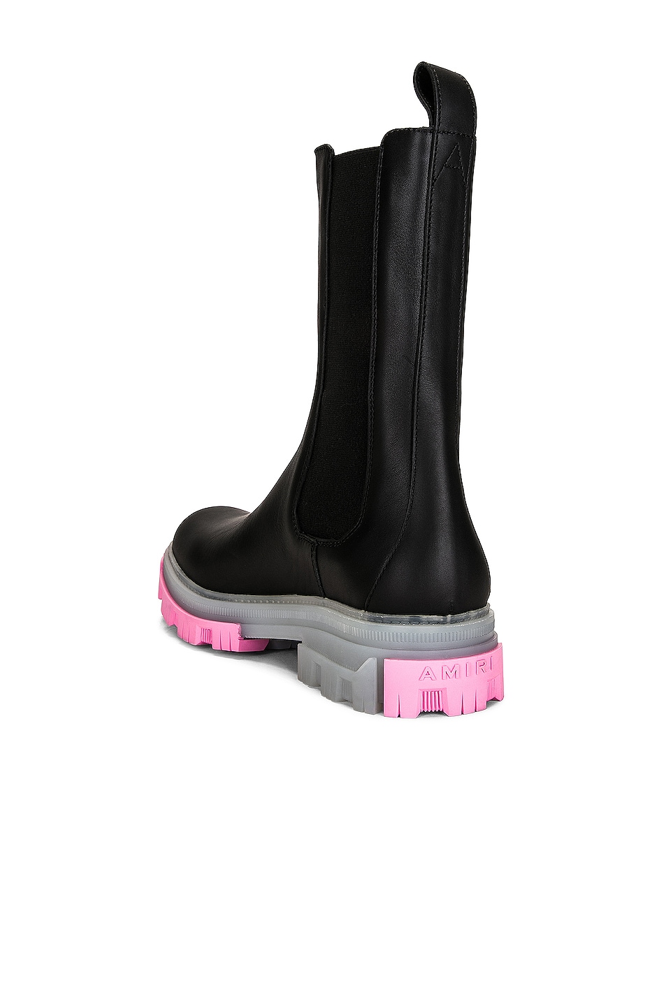 Amiri Military Chelsea Boot in Black & Pink | FWRD