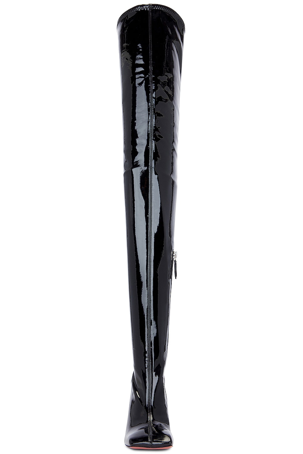 AMINA MUADDI Marine Stretch Thigh High Latex Boot in Black | FWRD