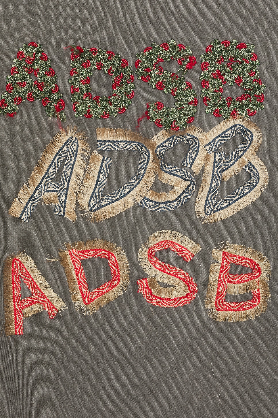 Andersson Bell Adsb Patch Logo Sweatshirt in Charcoal | FWRD