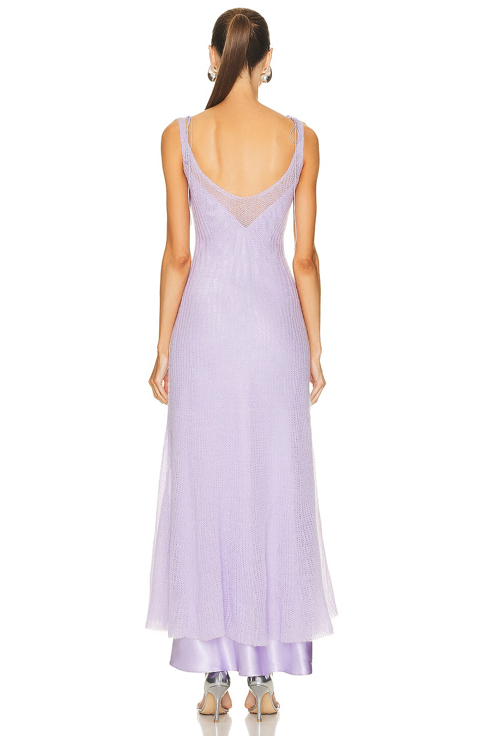 Anna October Liliane Knitted Maxi Dress in Lavender | FWRD