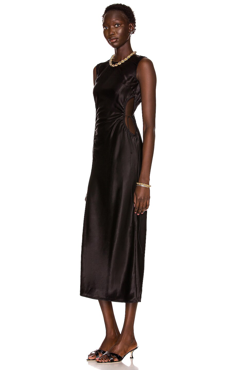 Anna October Shu Dress in Black | FWRD