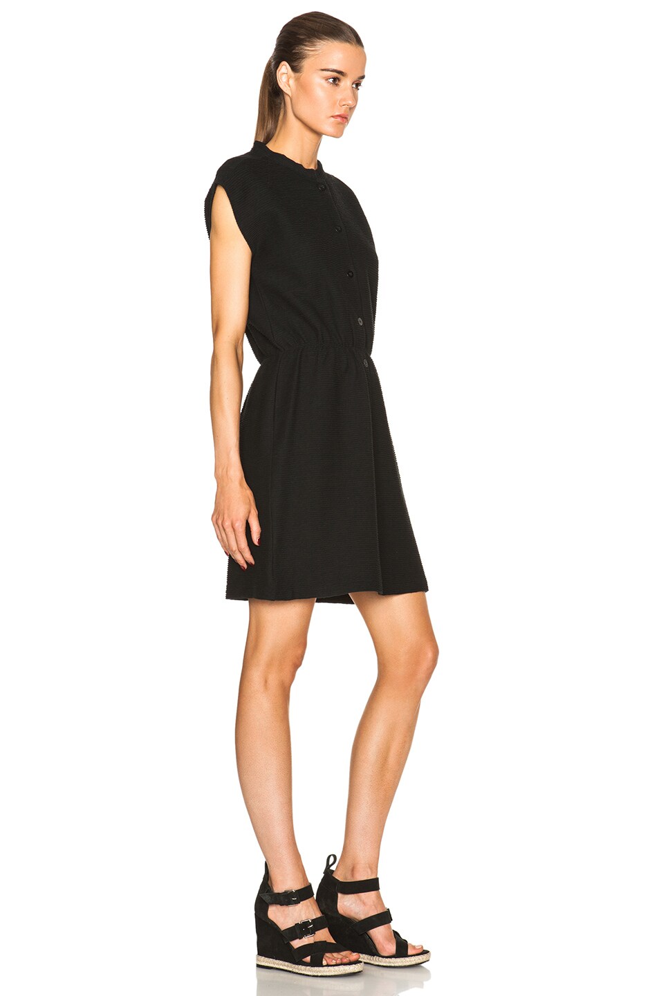 A.P.C. Nico Dress in Black | FWRD