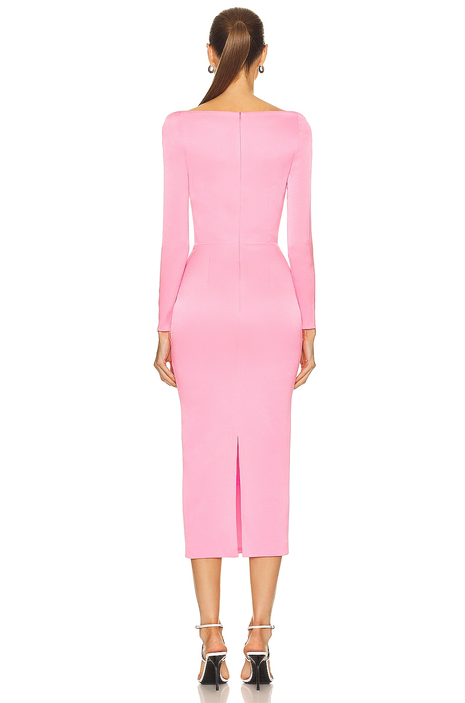 Alex Perry Peyton Off Shoulder Bow Tie Dress in Pink | FWRD