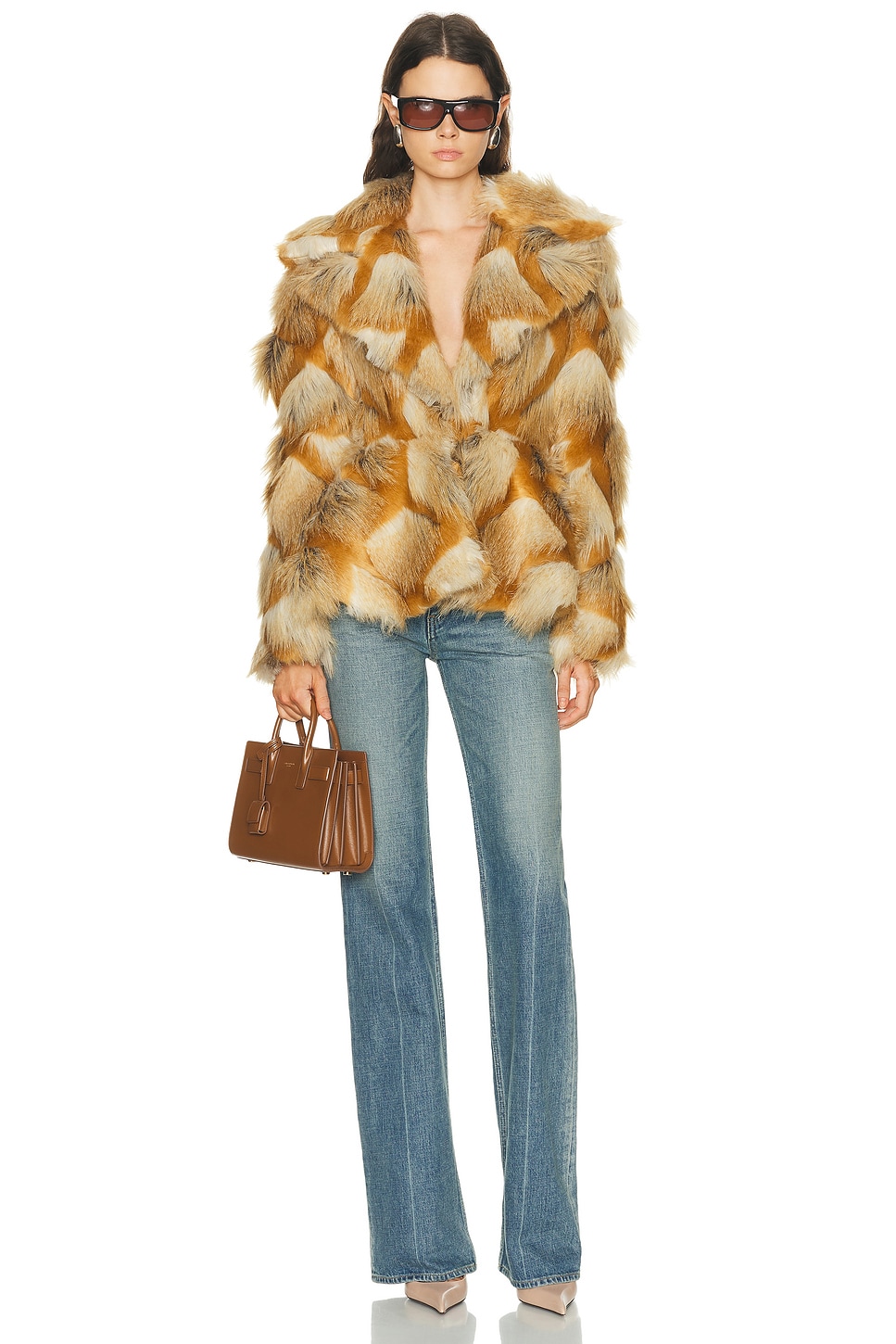 Alex Perry Oversize Contour Jacket in Golden | FWRD