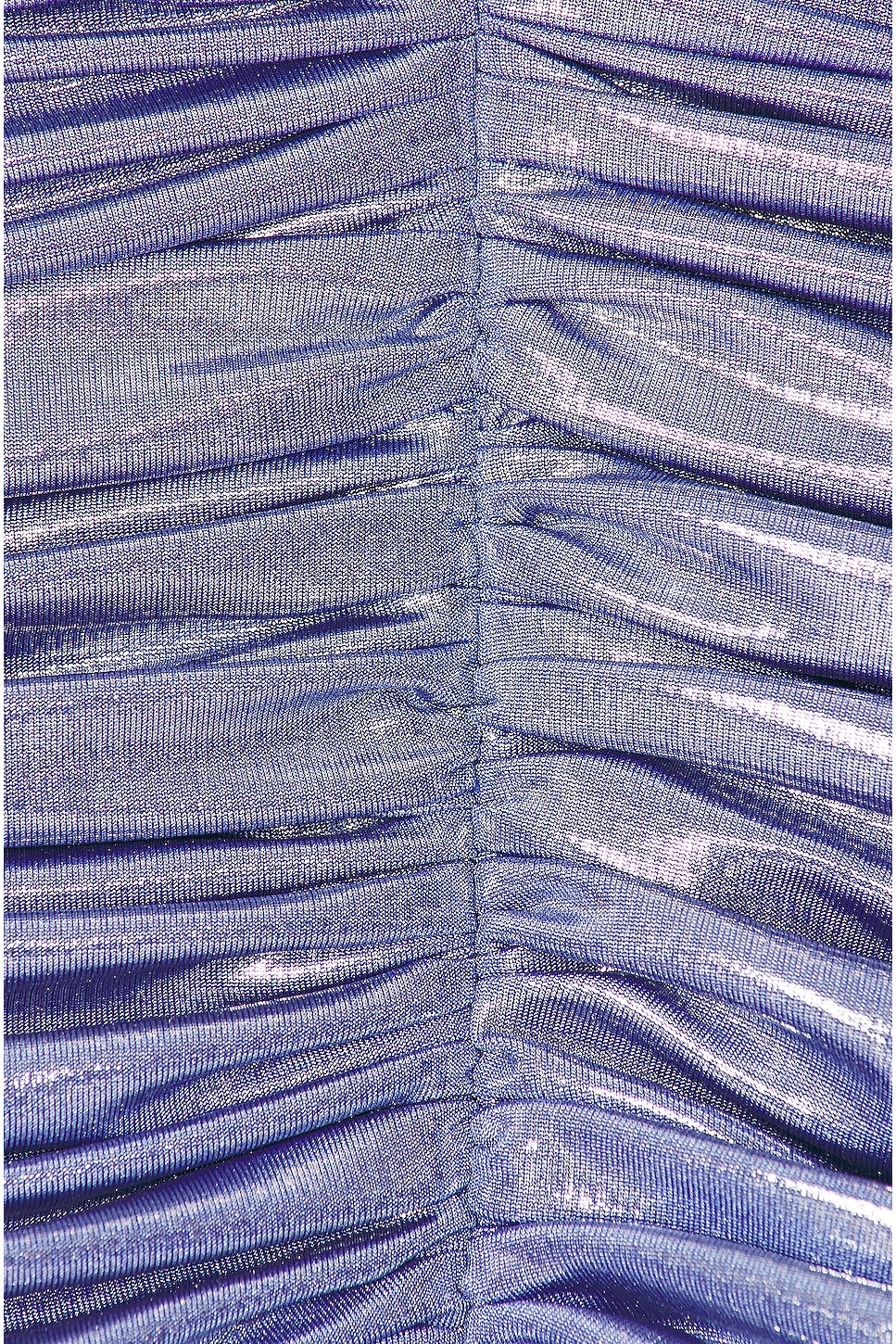 Alex Perry Ruched Metallic Mini Skirt in Periwinkle | FWRD