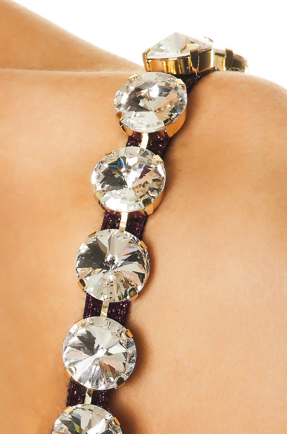 AREA Mussel Cup Mini Dress in Purple | FWRD