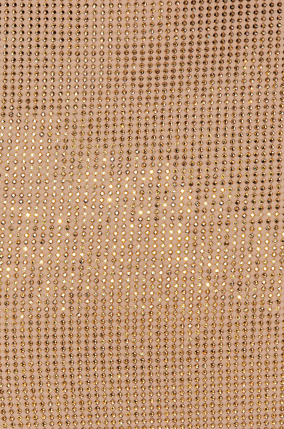 Alessandra Rich Crystal Net Dress in Gold | FWRD