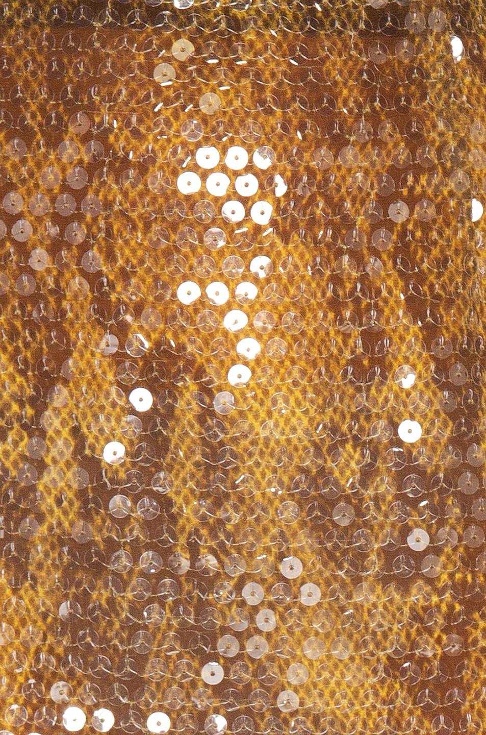 Alessandra Rich Embroidered Python Print Midi Skirt in Yellow | FWRD