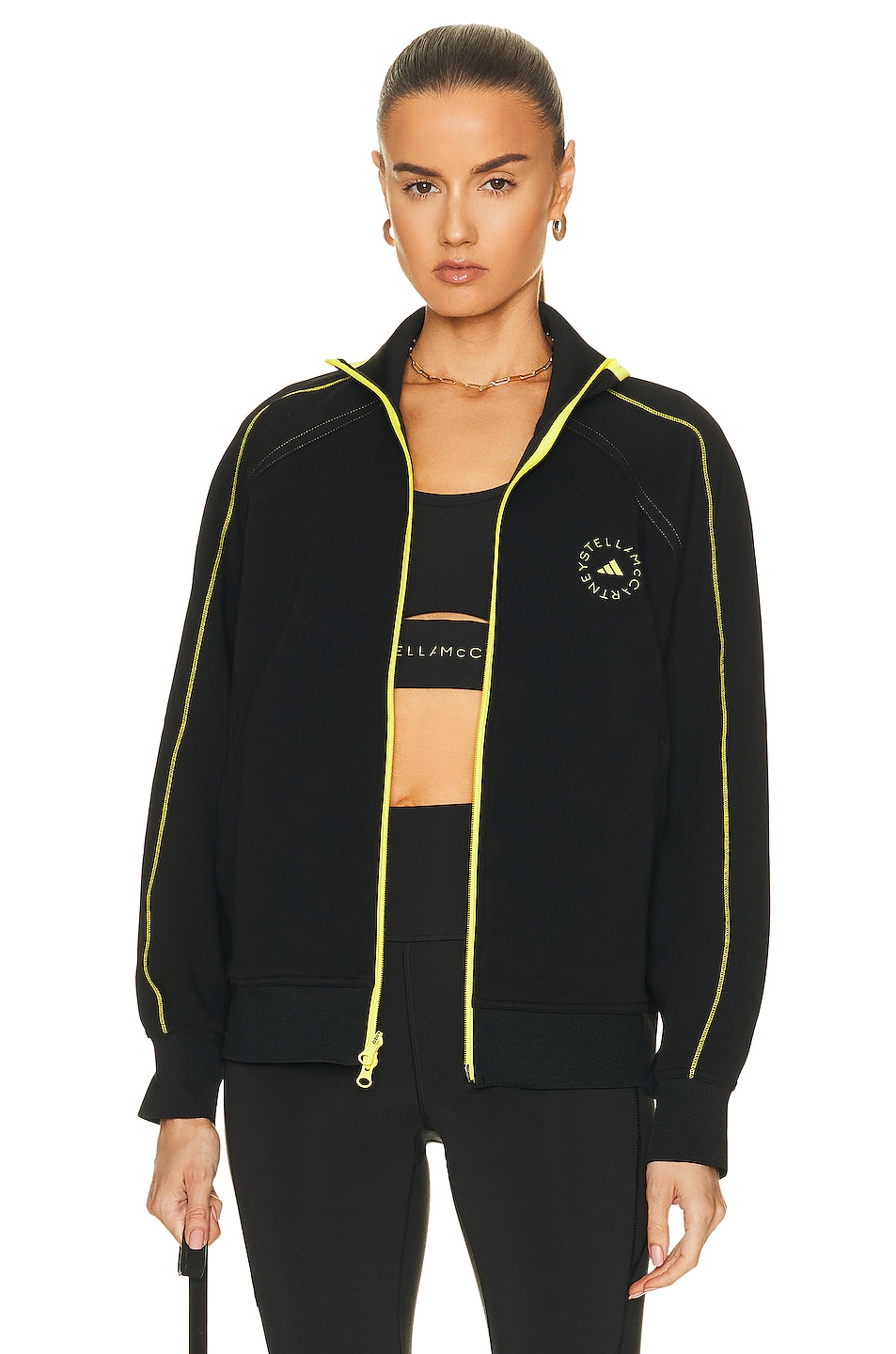 adidas by Stella McCartney Sportswear Track Top Jacket in Black | FWRD