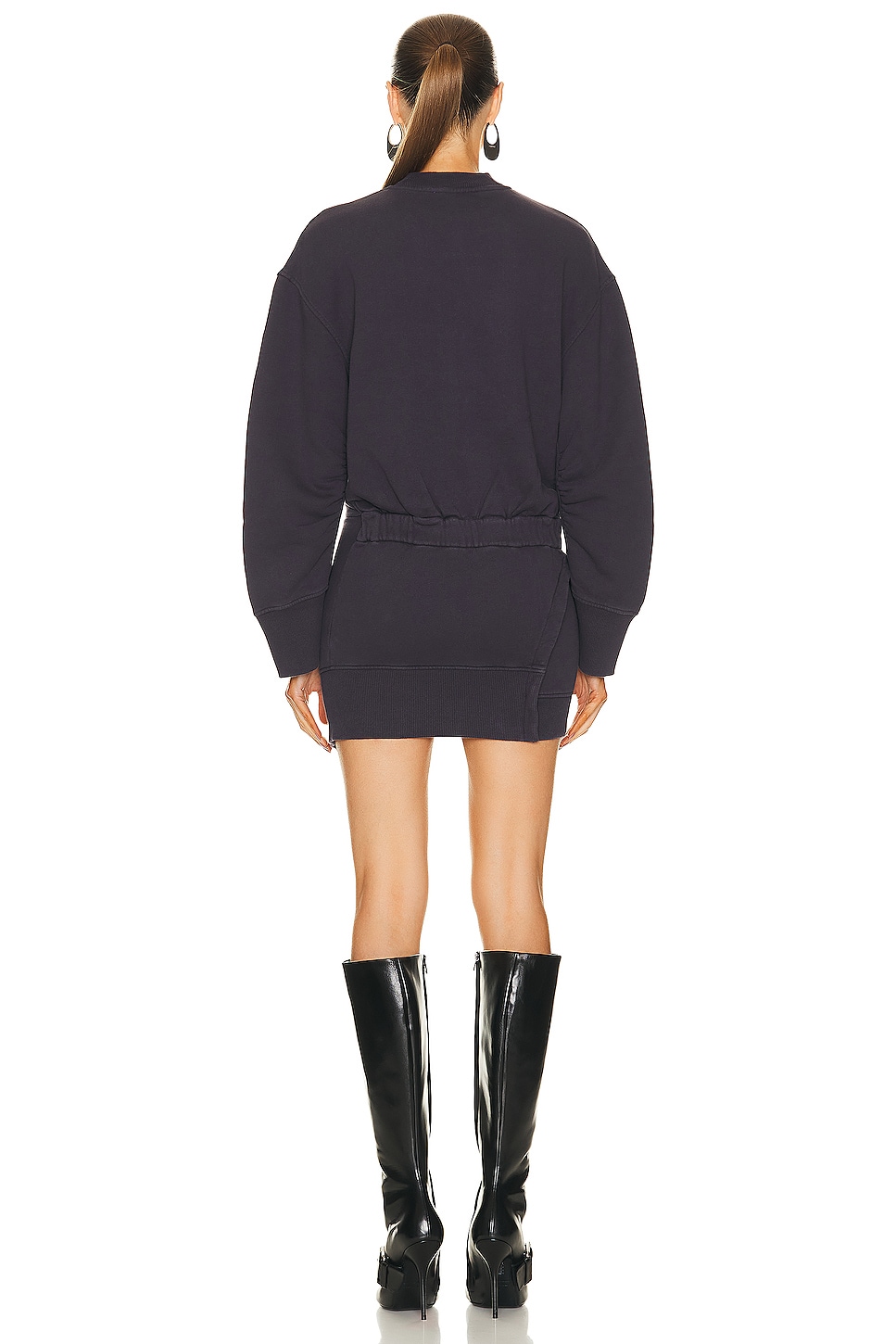 THE ATTICO Ivory Mini Dress in Blue & Violet Fade | FWRD