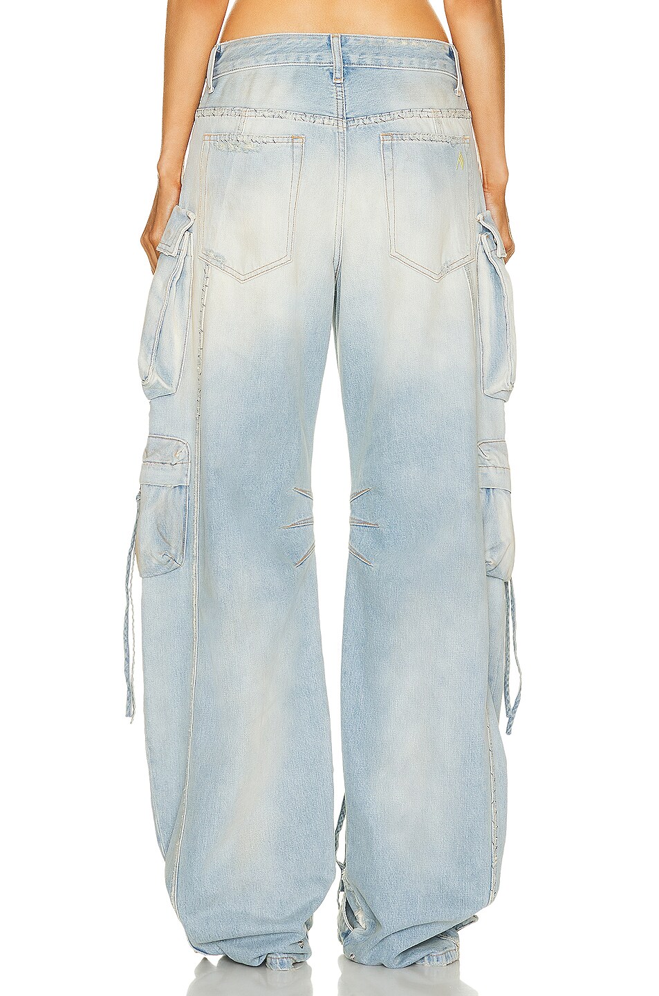 THE ATTICO Fern Long Pant in Light Blue Denim | FWRD