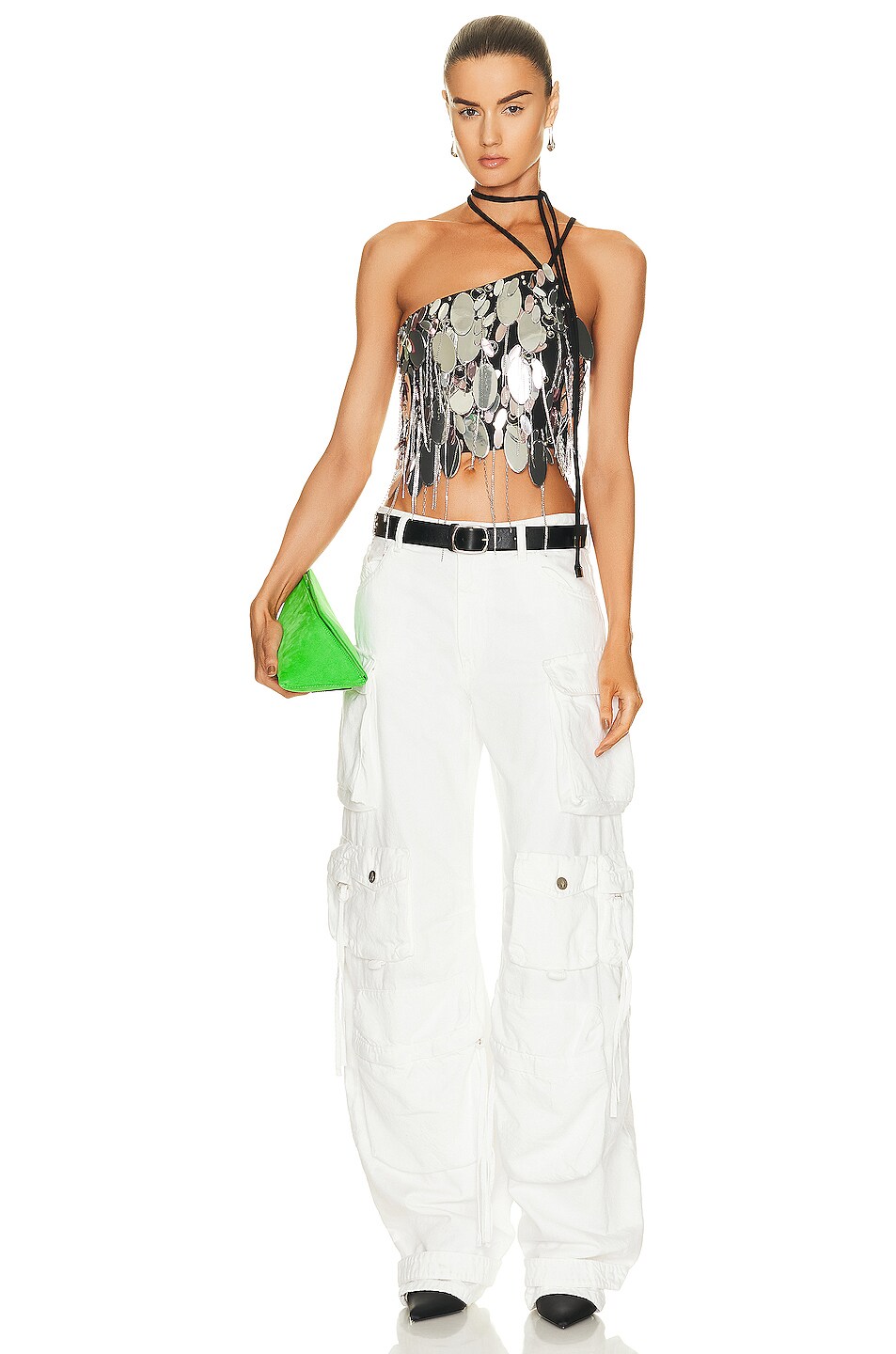 THE ATTICO Fern Long Pant in White | FWRD