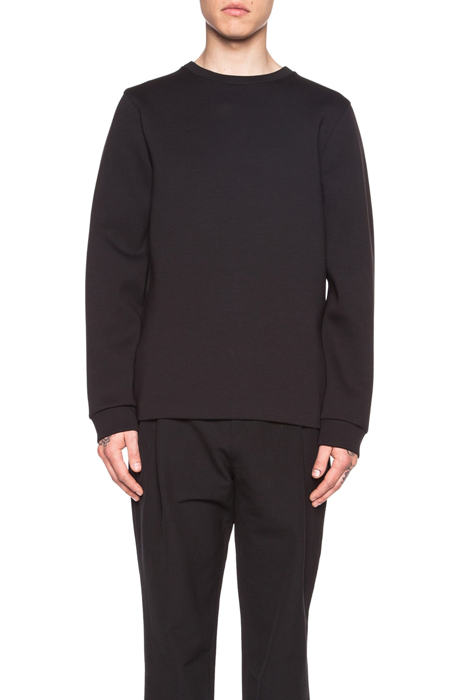 Alexander Wang Bonded Barcode Logo Cotton-Blend Sweatshirt in Matrix | FWRD