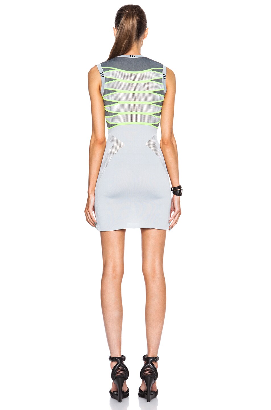 Alexander Wang Engineered Mesh Tank Dress in Thunderbolt | FWRD