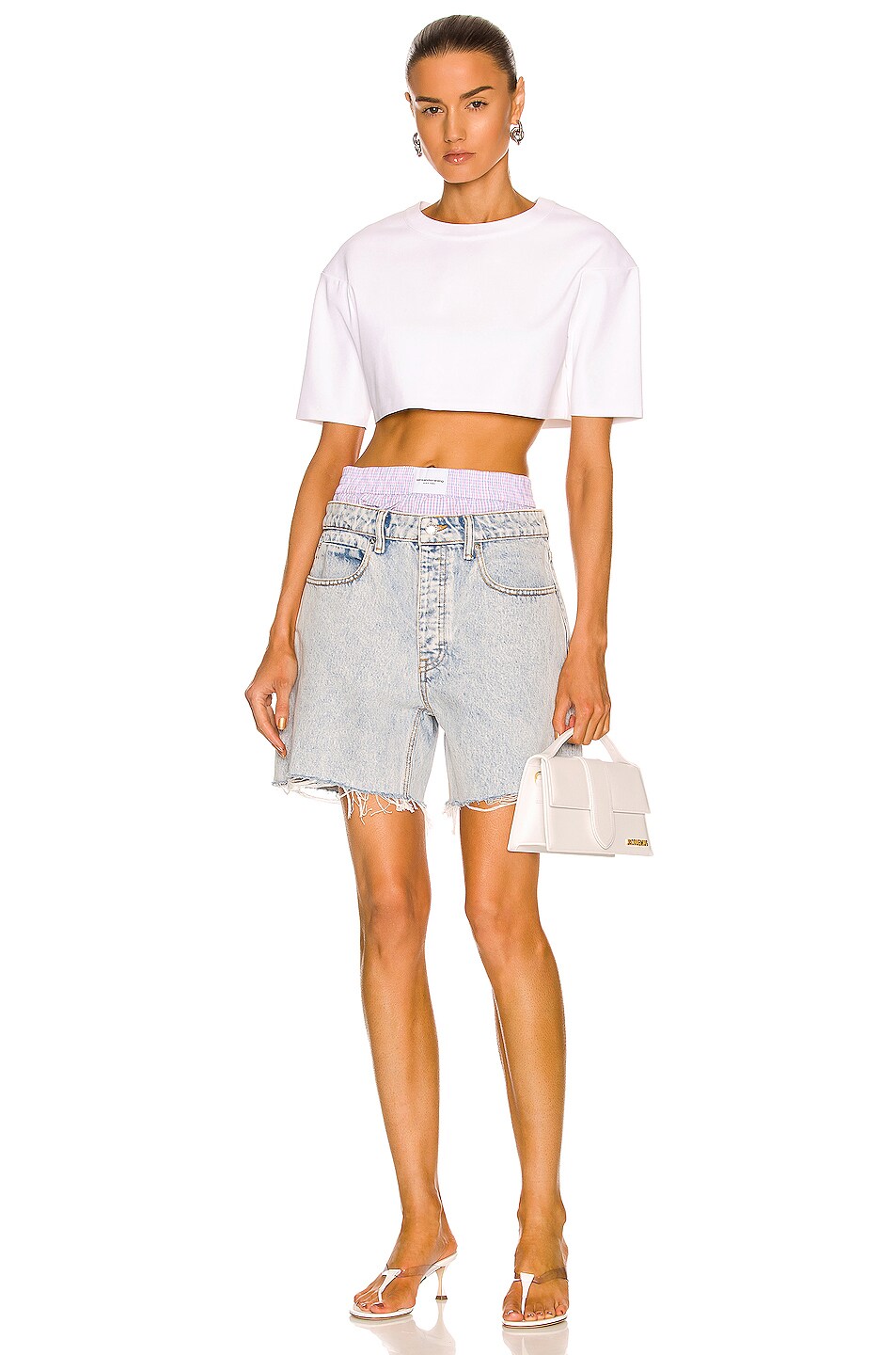 Alexander Wang Boxer Low Short in Pebble Bleach | FWRD