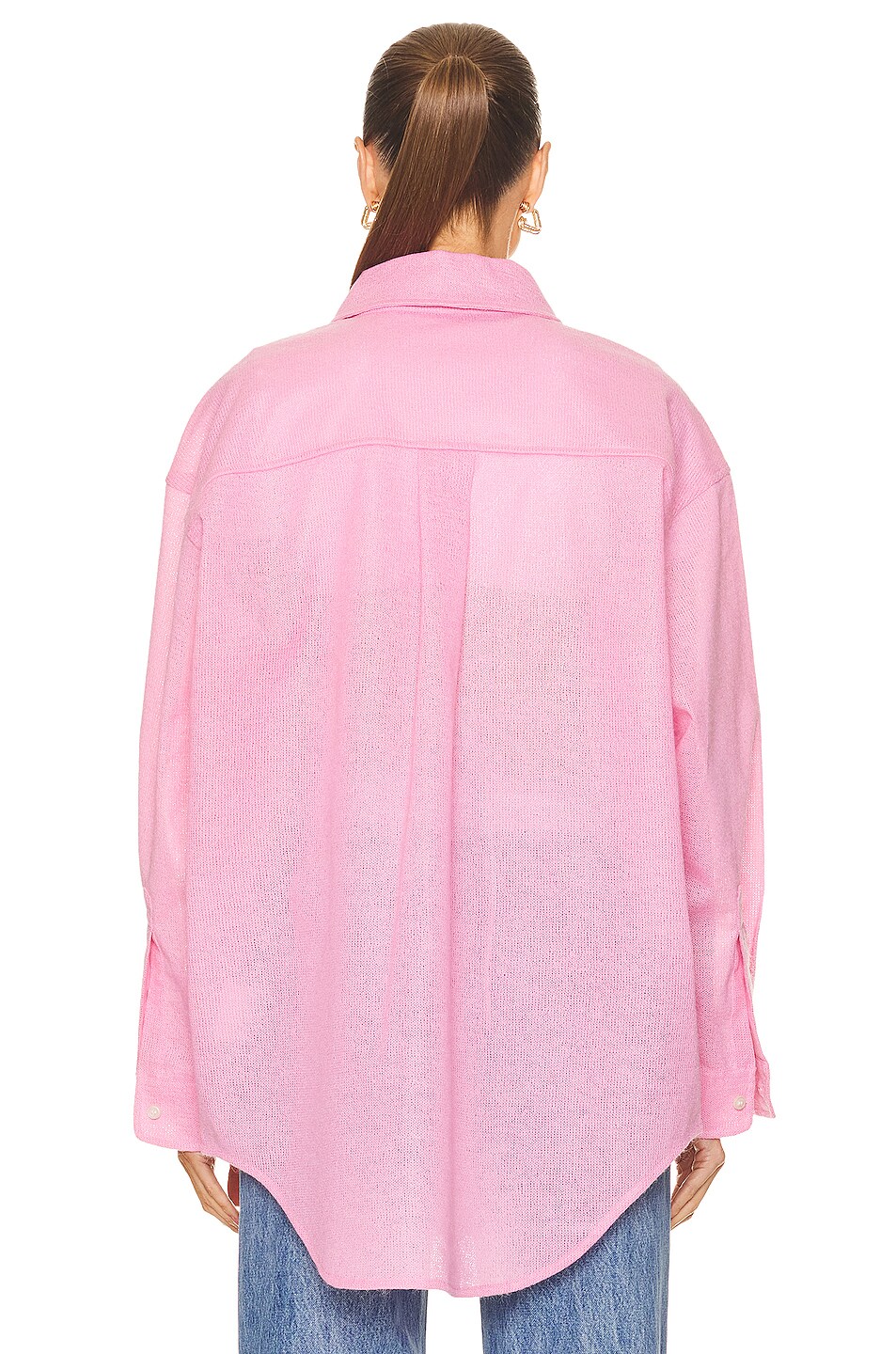 Alexander Wang Flag Tag Shirt Jacket in Lotus | FWRD