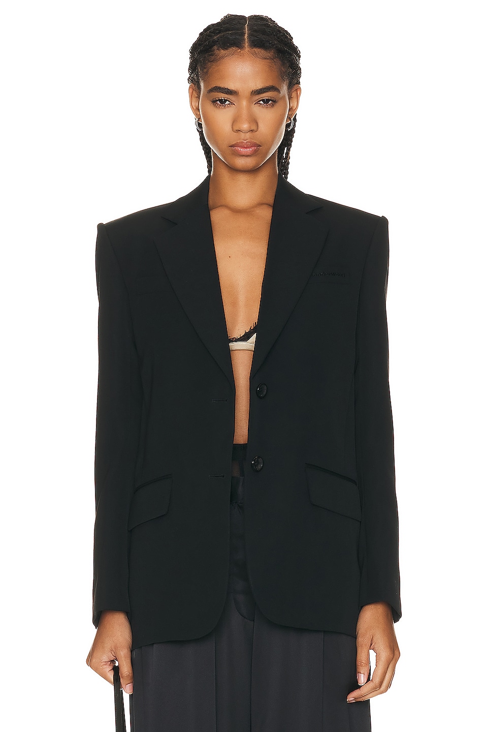Alexander Wang Boxy Blazer in Black | FWRD