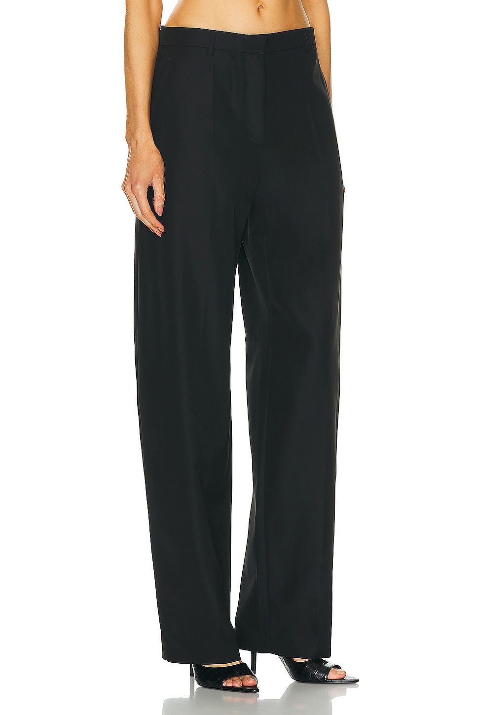Alexander Wang Low Waisted Pant With Back Slits in Black | FWRD