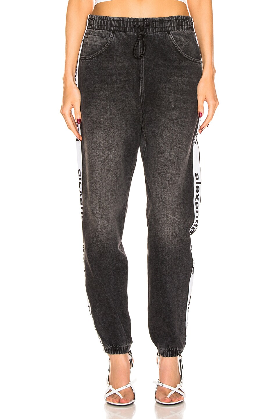 Alexander Wang Track Pant in Grey Aged | FWRD