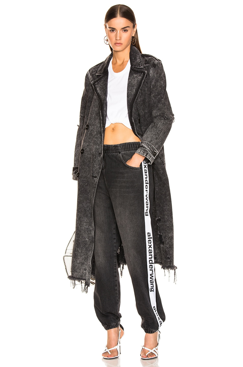 Alexander Wang Track Pant in Grey Aged | FWRD