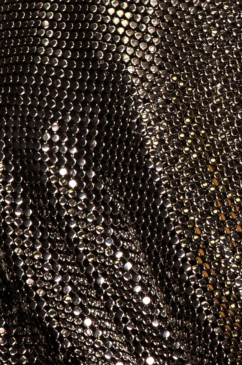 Alexander Wang Chainmail Cowl Top in Shiny Silver | FWRD
