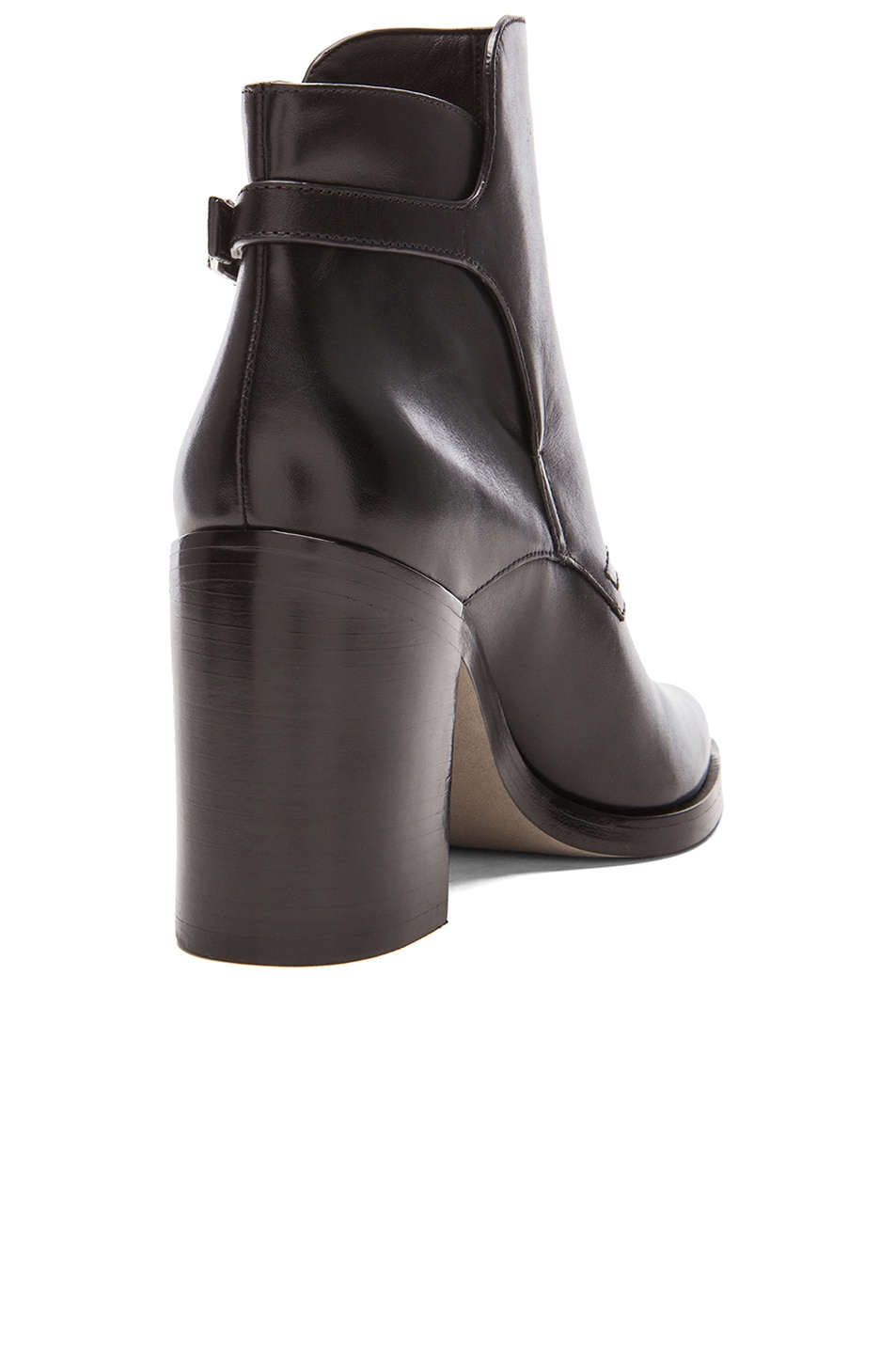 Alexander Wang Clarice Leather Ankle Booties in Black | FWRD