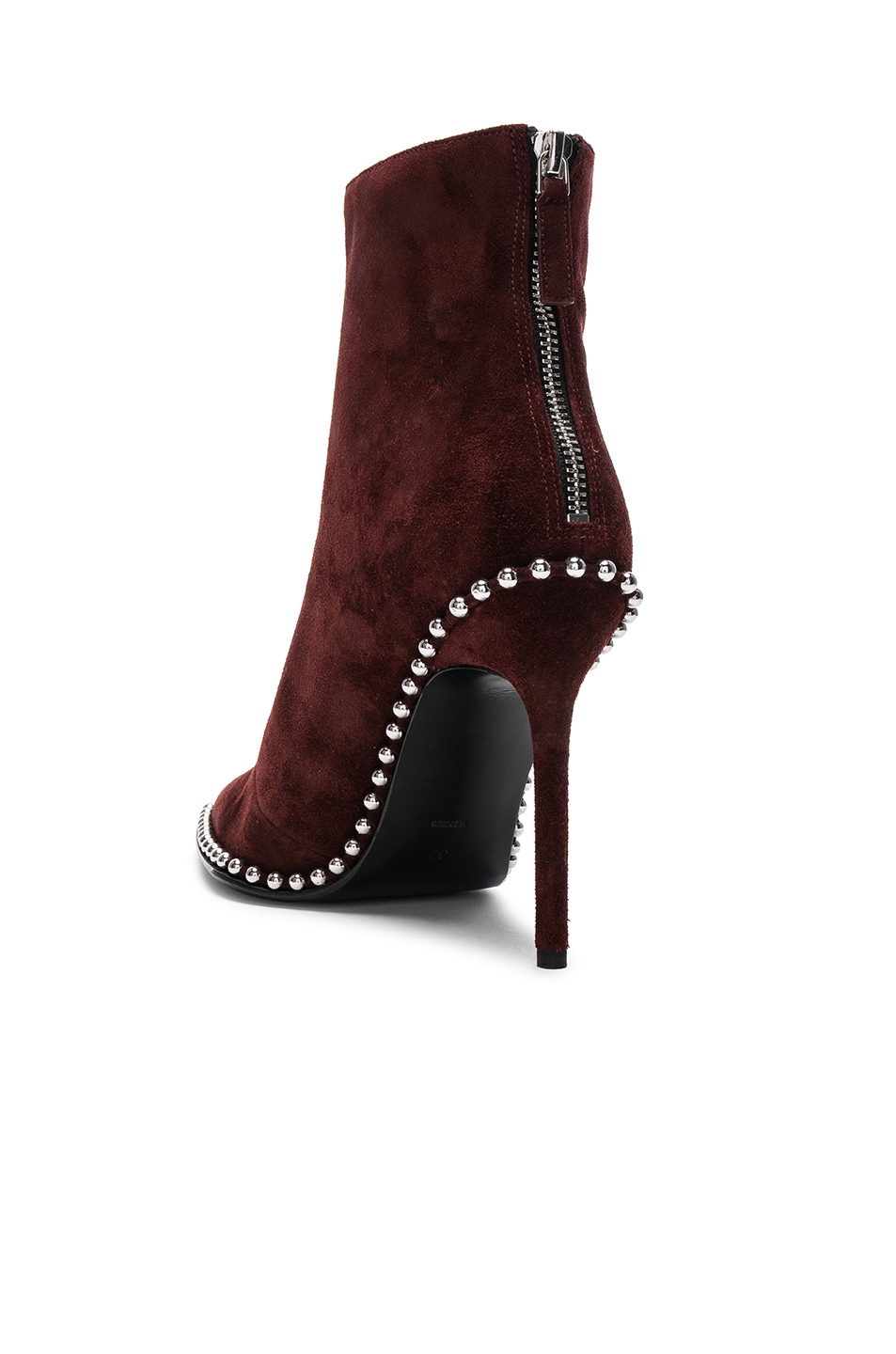 Alexander Wang Suede Eri Boots in Cranberry | FWRD