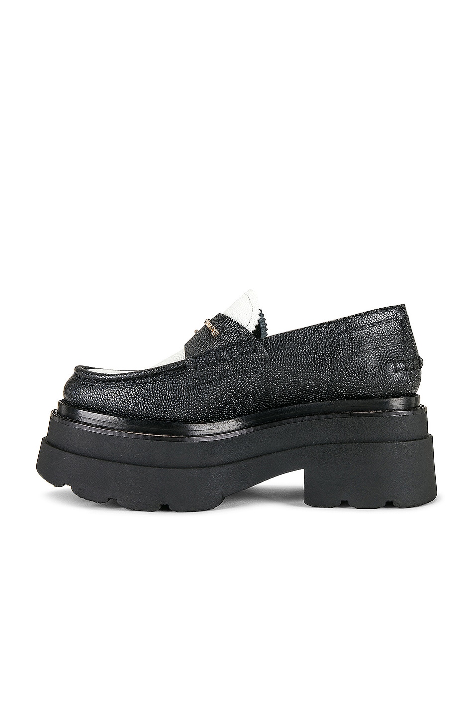 Alexander Wang Carter Platform Loafer in Black & White | FWRD
