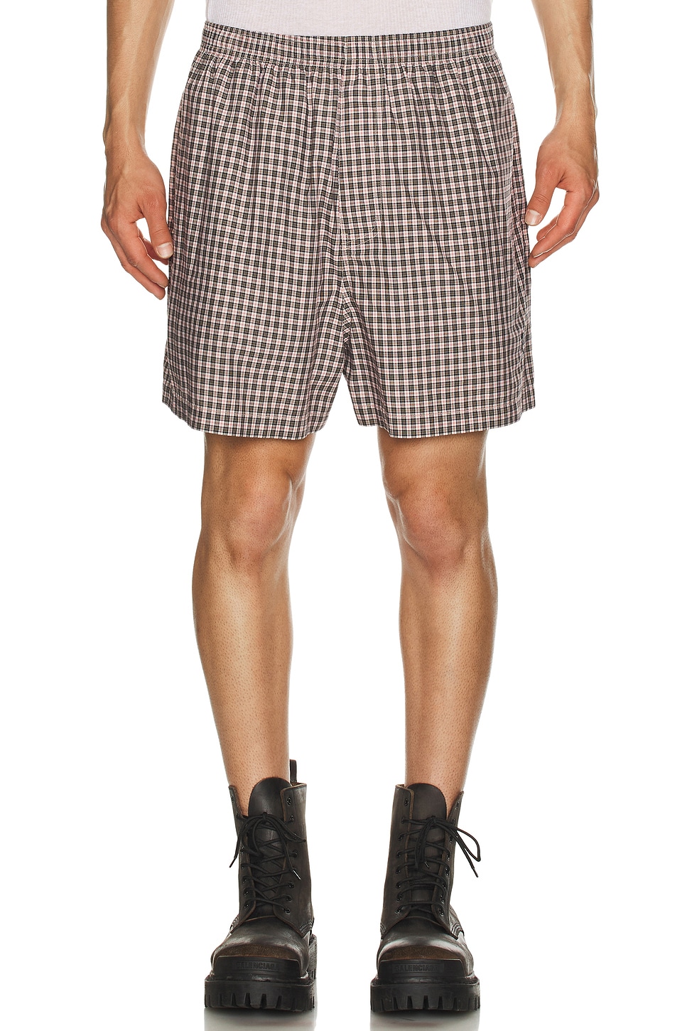 Balenciaga Boxer Shorts in Beige & Black | FWRD
