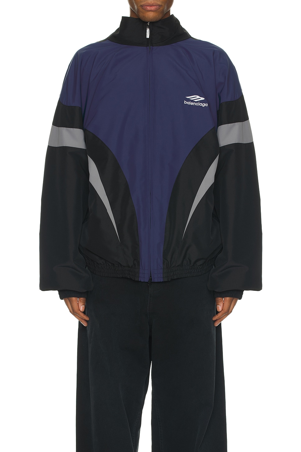 Balenciaga Track Suit Jacket in Black | FWRD