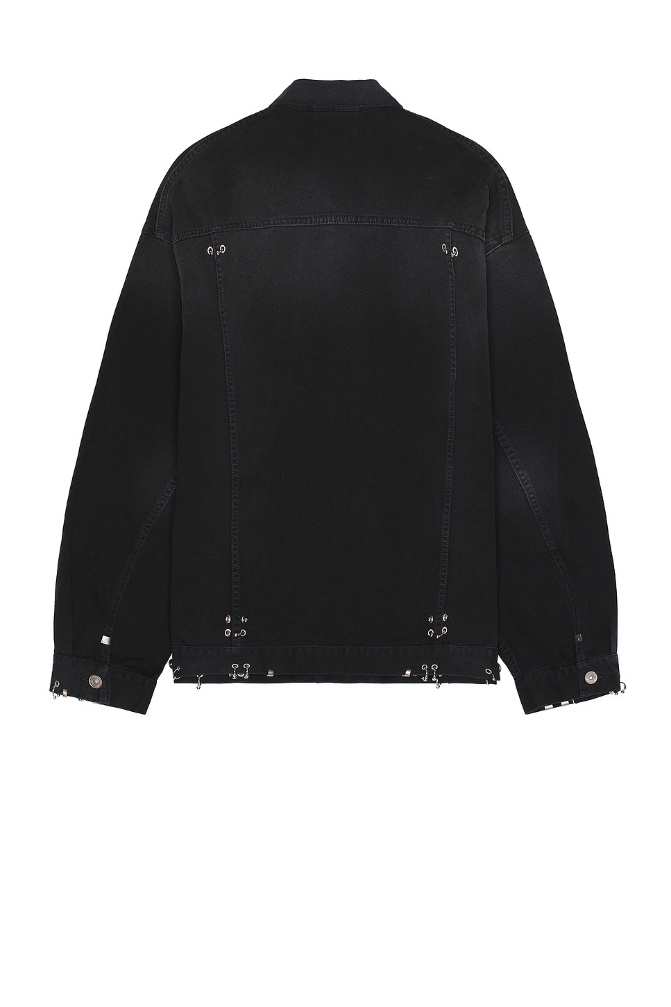 Balenciaga Pierced Jacket in Sunbleached Black | FWRD