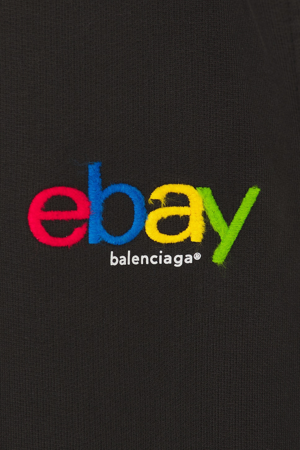 Balenciaga x eBay Baggy Sweatpants in Washed Black | FWRD