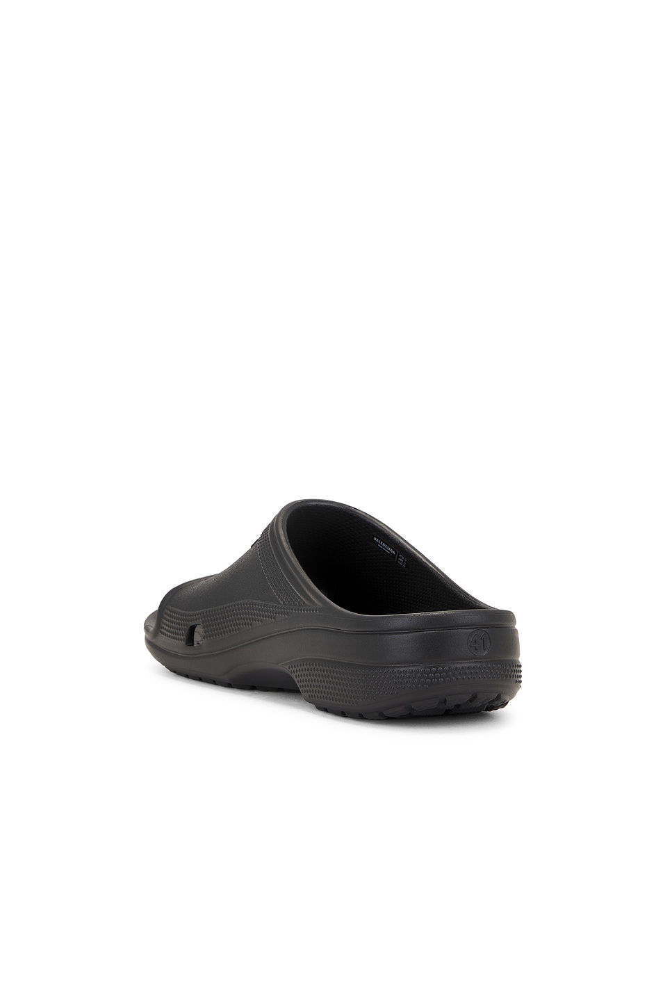 Balenciaga Pool Crocs Slide in Black | FWRD