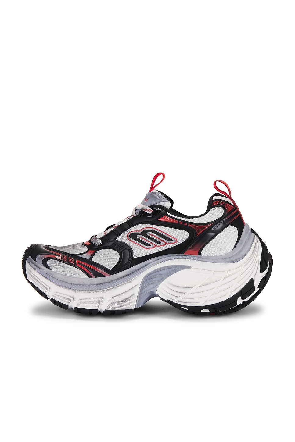 Balenciaga 10xl Sneaker in Grey, White, & Red | FWRD