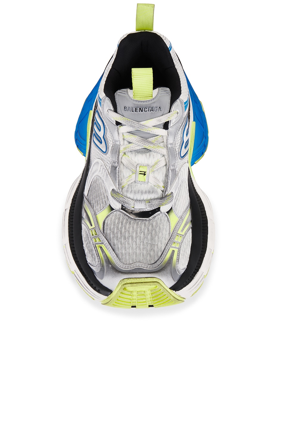 Balenciaga 10xl Sneaker in White, Fluo Yellow, Blue, & Black | FWRD