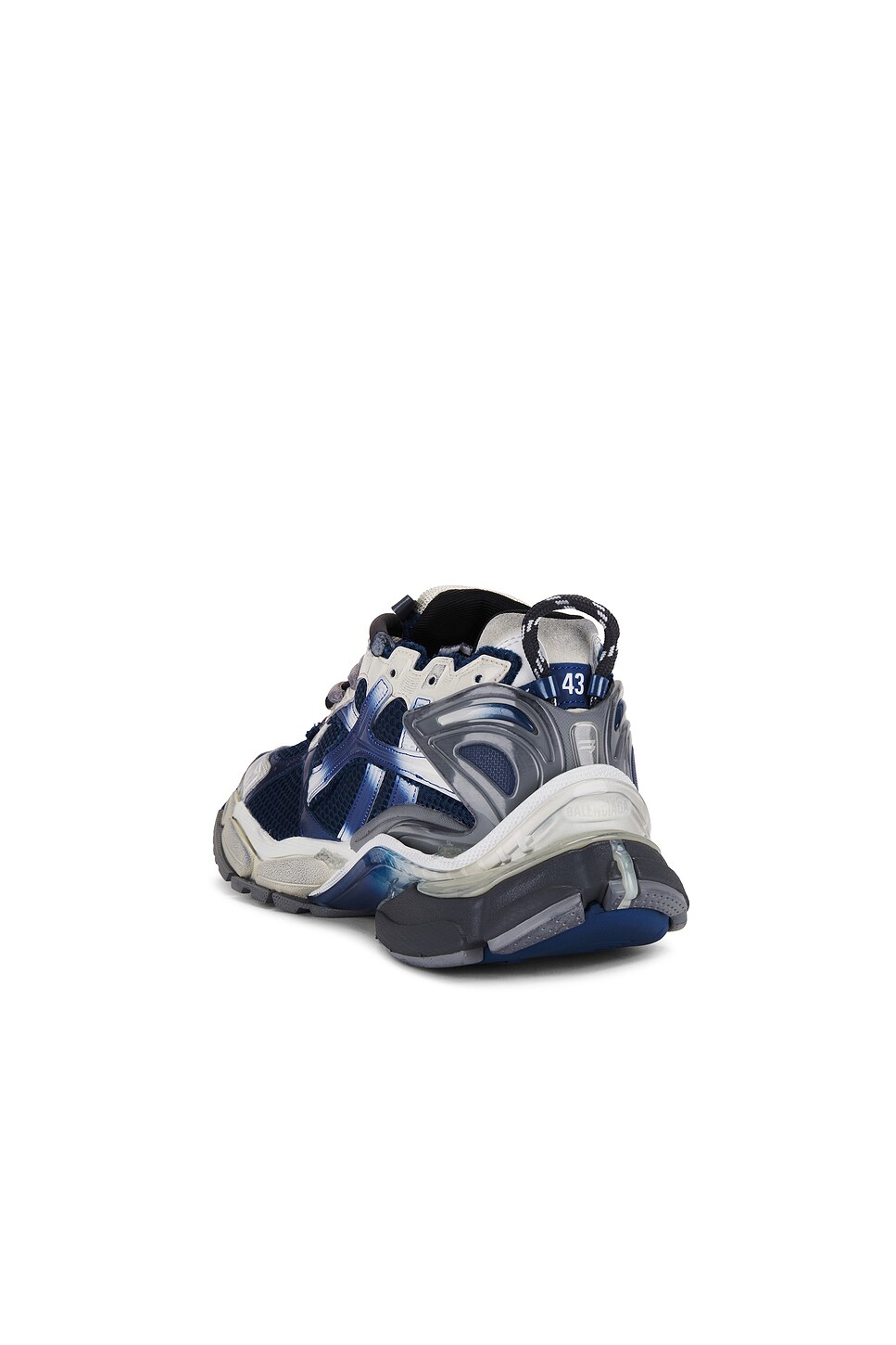 Balenciaga Runner Sneakers in Beige, Navy, & Grey | FWRD