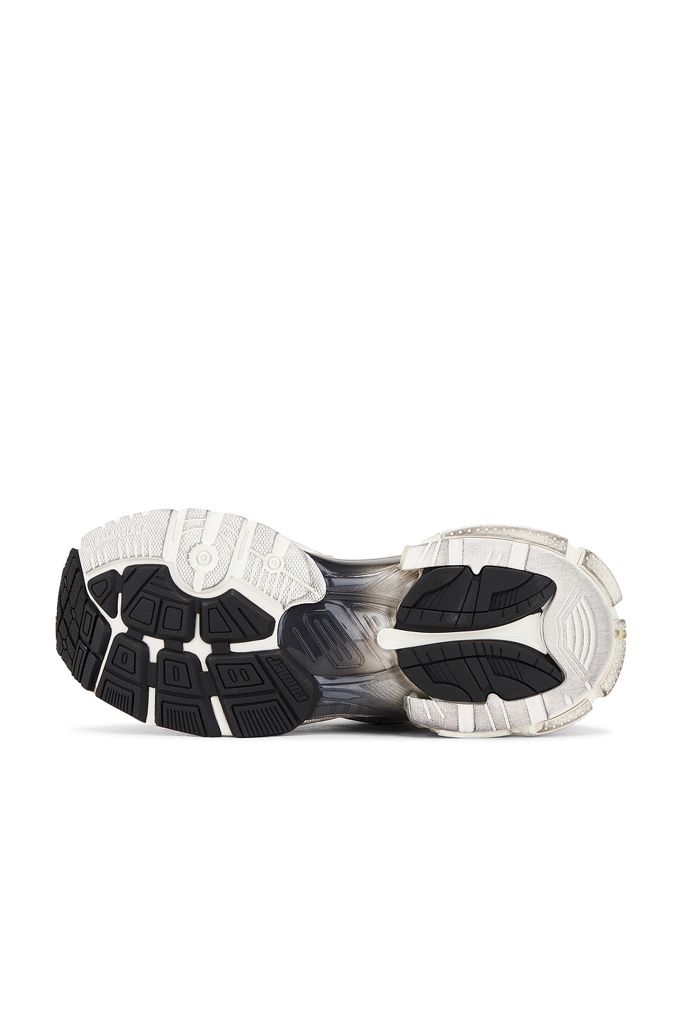 Balenciaga Runner Sneakers in White & Black | FWRD