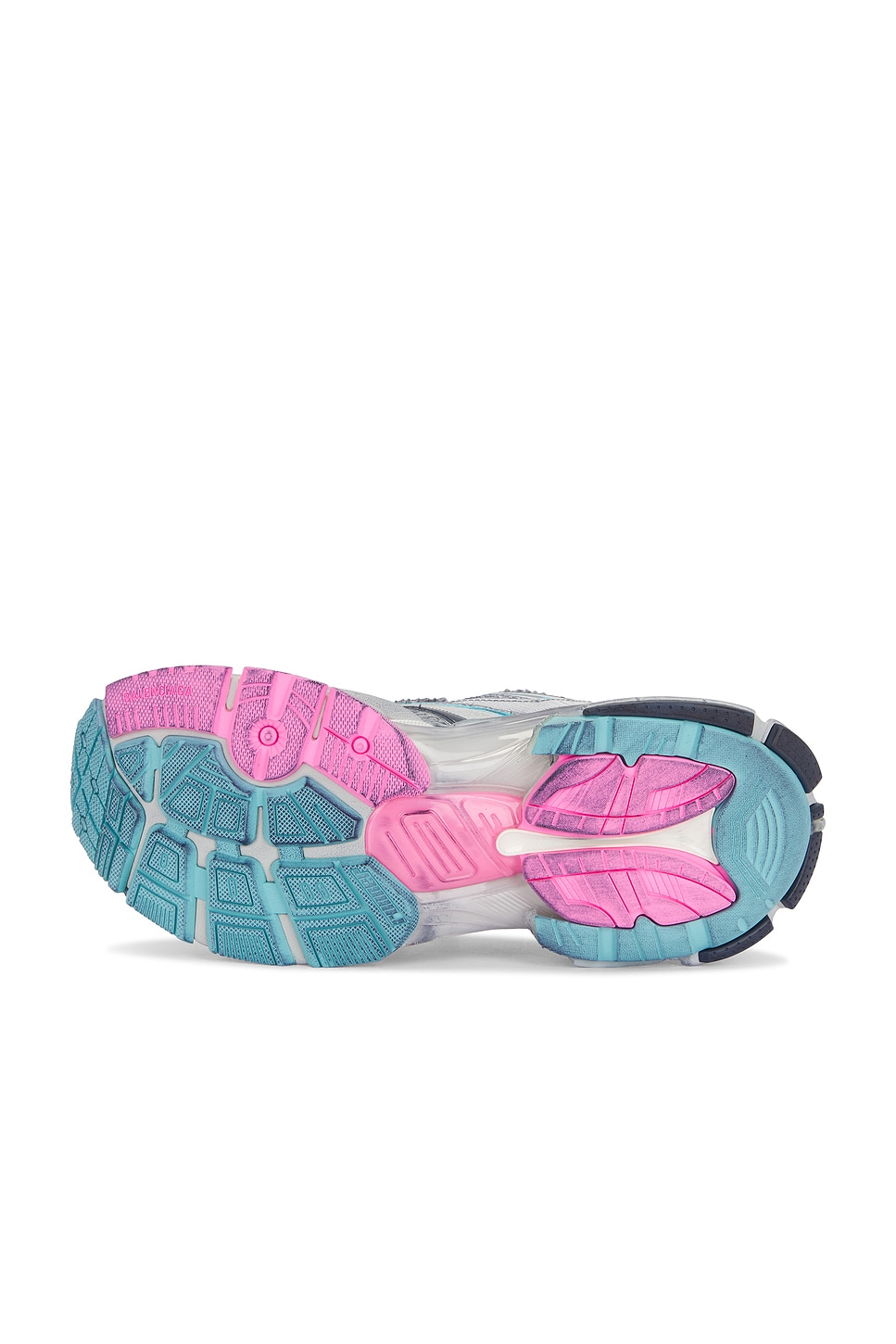 Balenciaga Runner 2 Sneakers in Grey, Blue, Pink, & Red | FWRD