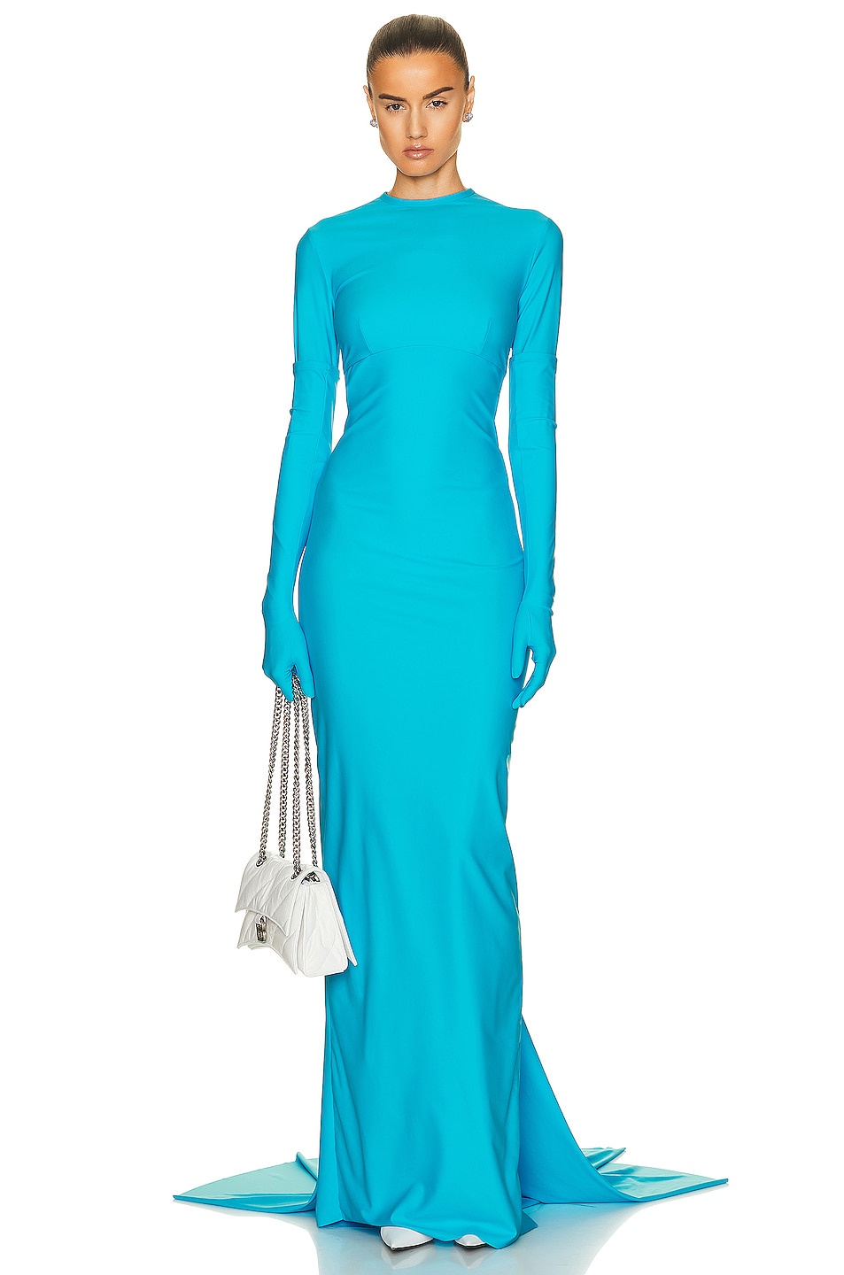 Balenciaga Swimsuit Gown in Azure | FWRD
