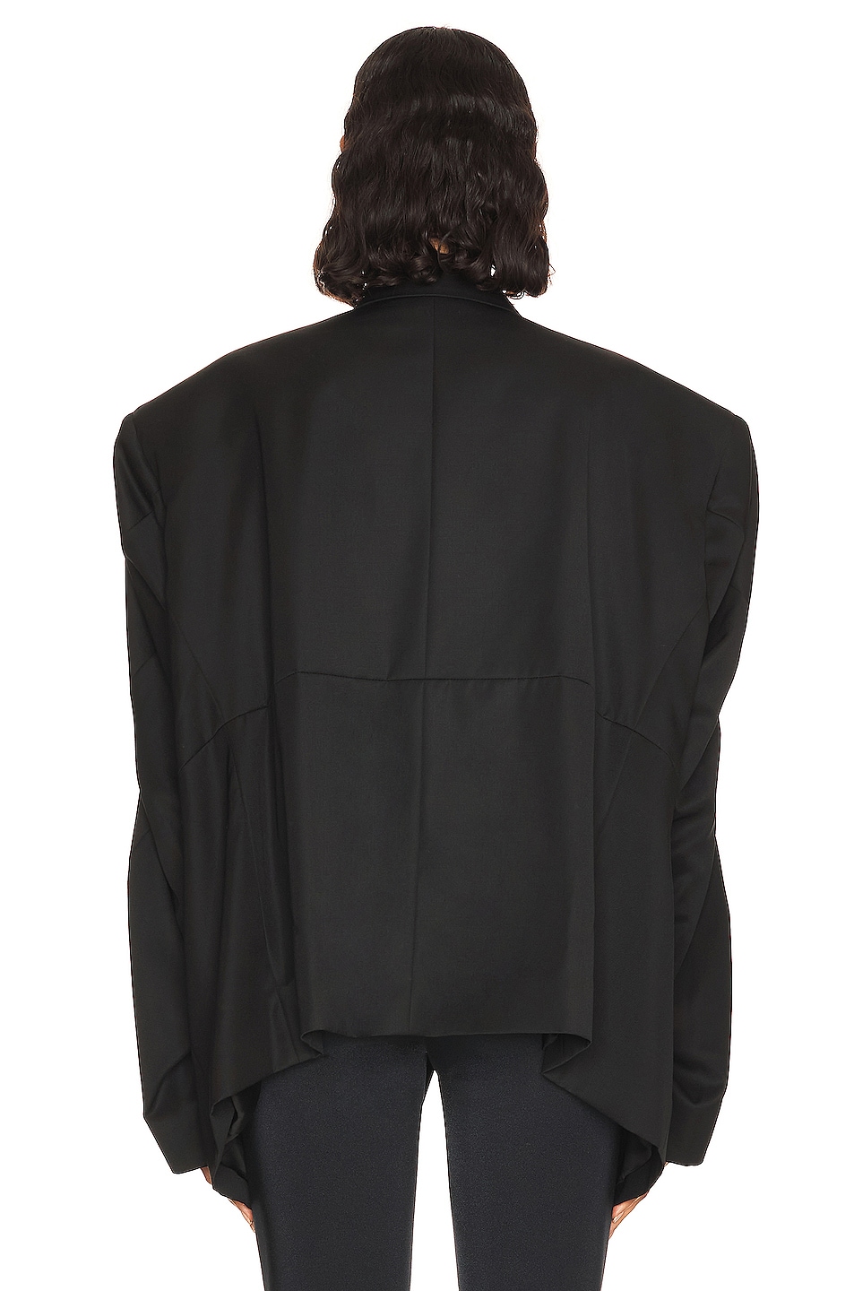Balenciaga Twisted Jacket in Black | FWRD