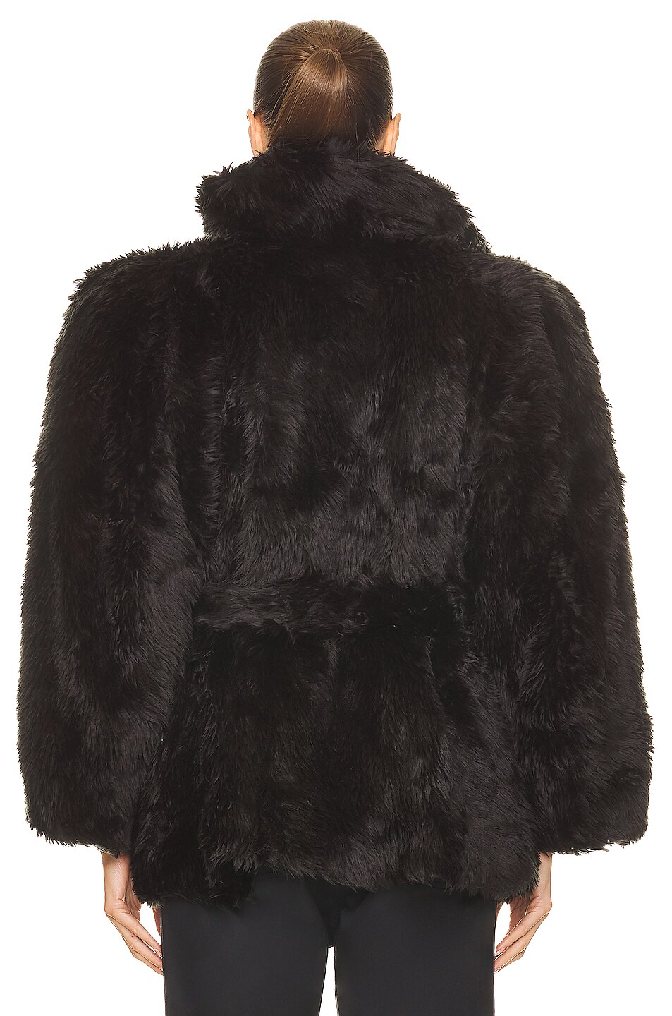 Balenciaga Teddy Sleeve Jacket in Black | FWRD