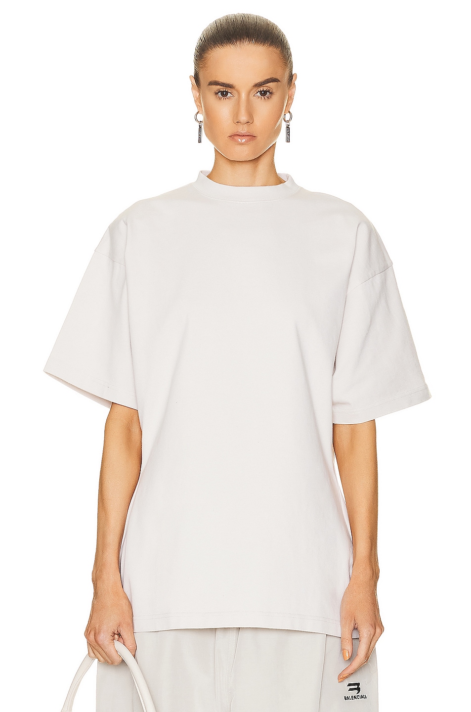 Balenciaga Hourglass T-Shirt in Ecru | FWRD