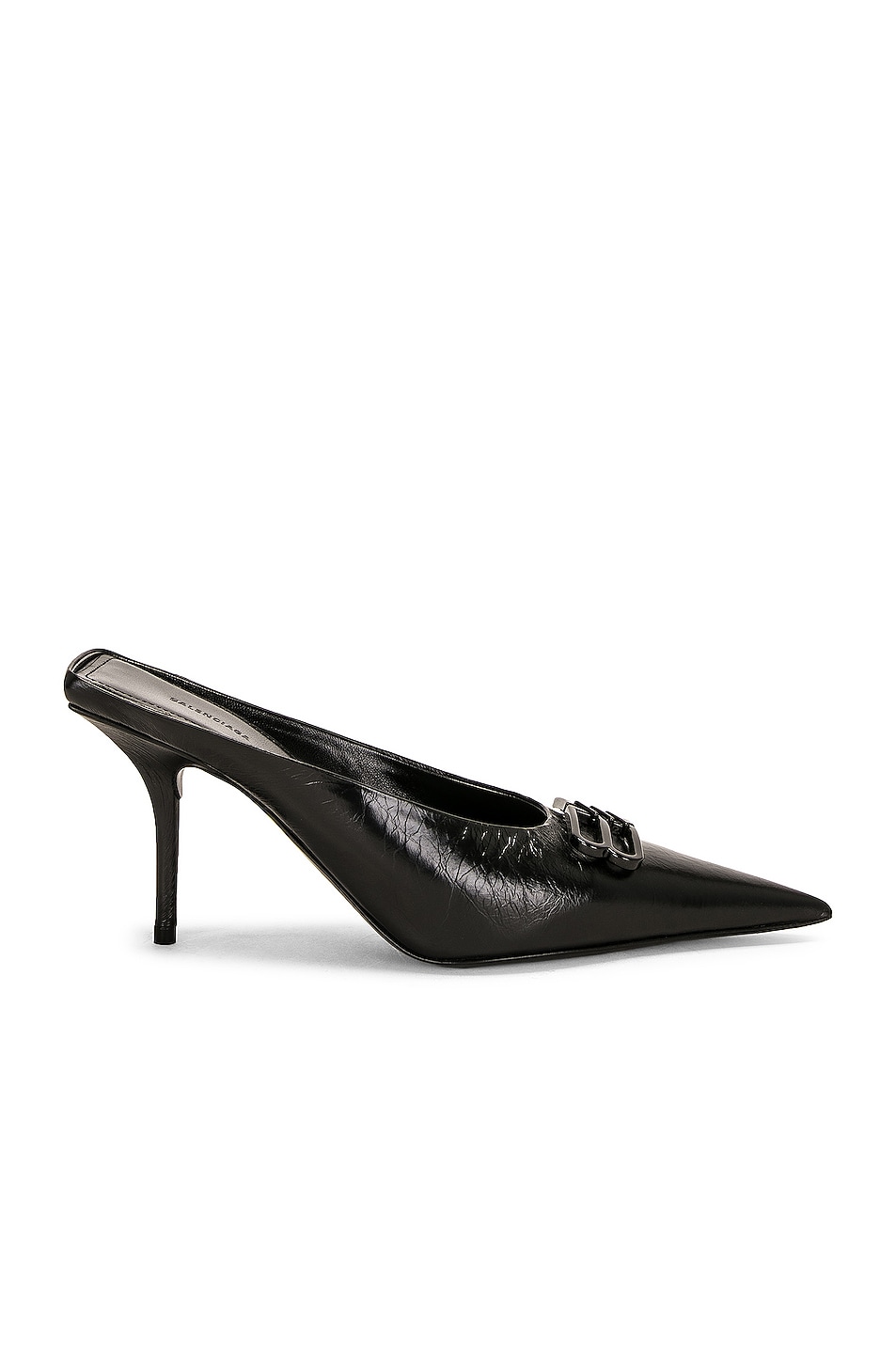 Balenciaga Square Knife BB Mule in Black | FWRD