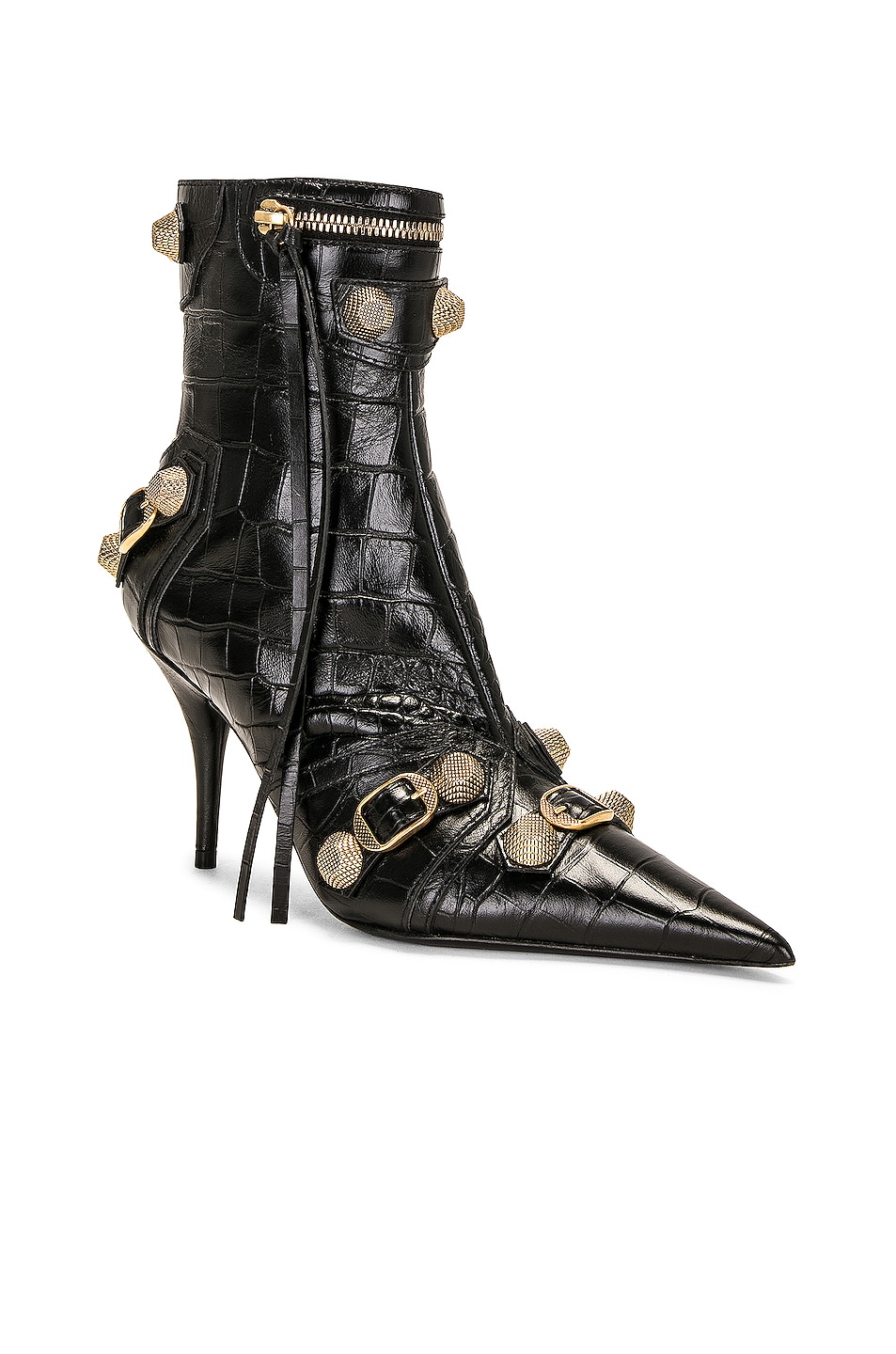 Balenciaga Cagole 90 Bootie In Black FWRD balenciaga-cagole-90-bootie-in-black-fwrd