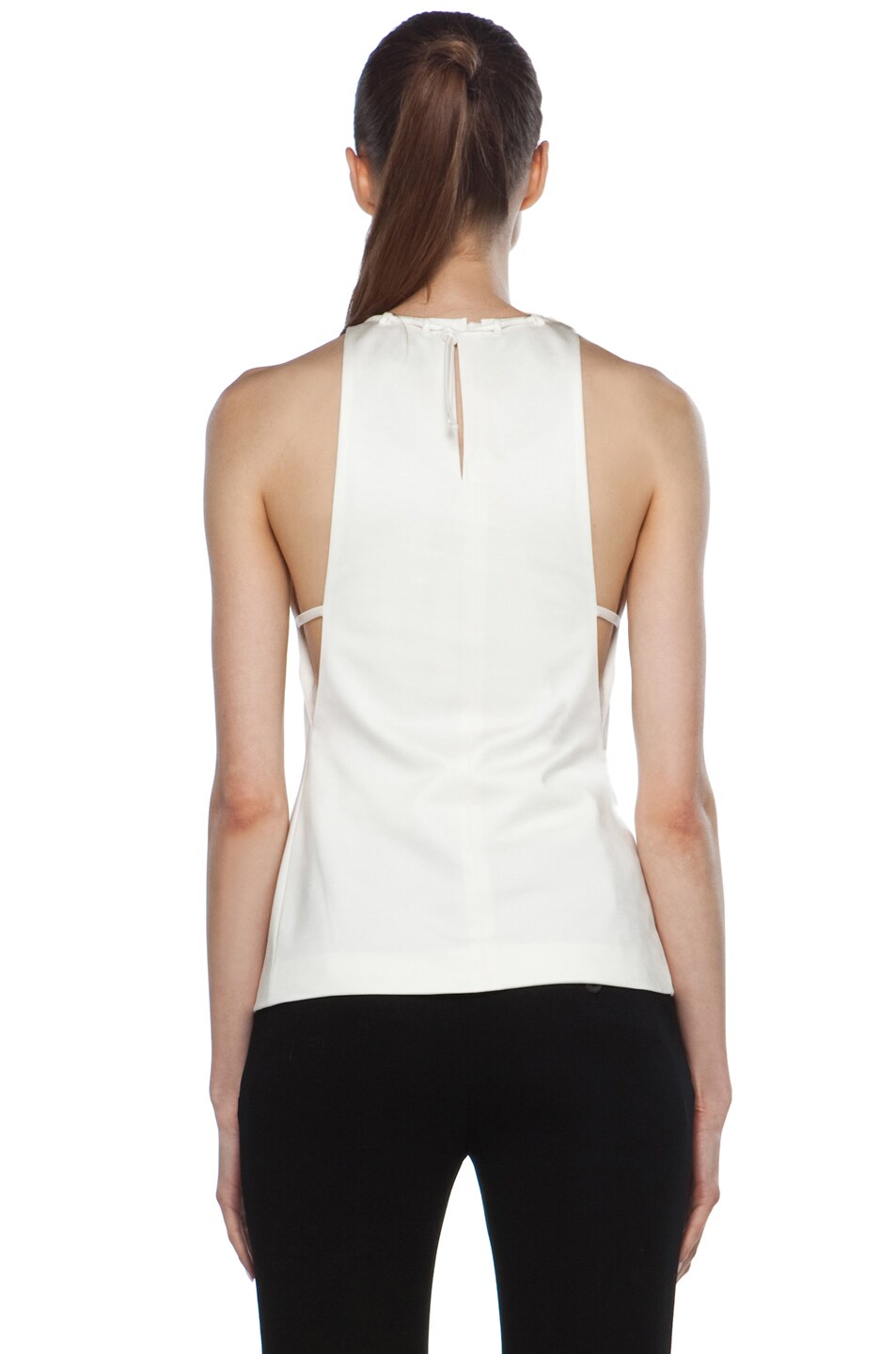 Barbara Bui Top with Necklace in White | FWRD