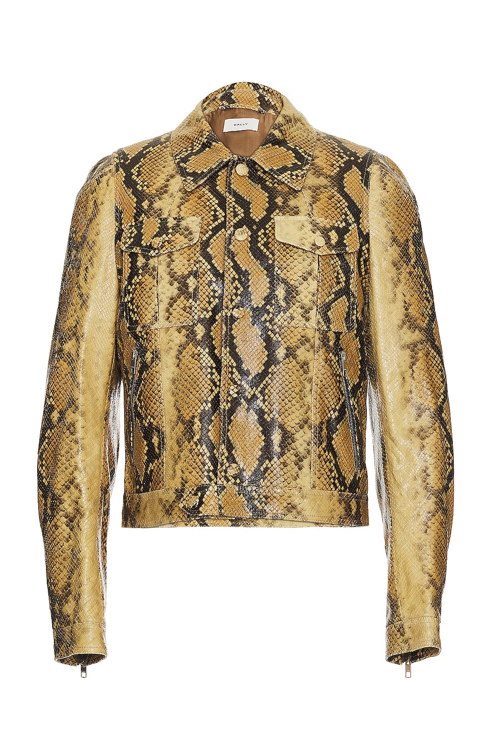 Bally Snake Skin Jacket in Rattan 50 | FWRD